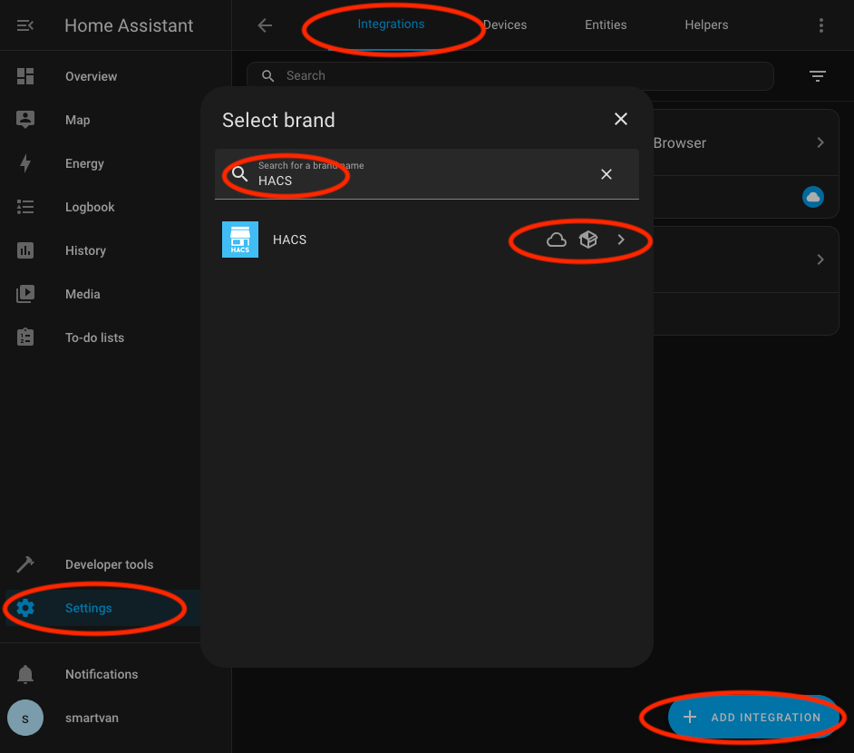 Home Assistant HACS Integration